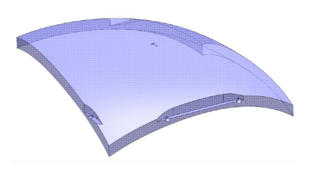 Manufacturing of a large, extreme freeform, conformal window with ...