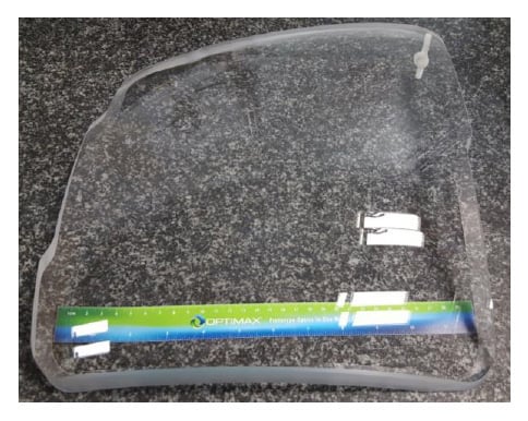 Manufacturing of a large, extreme freeform, conformal window with ...